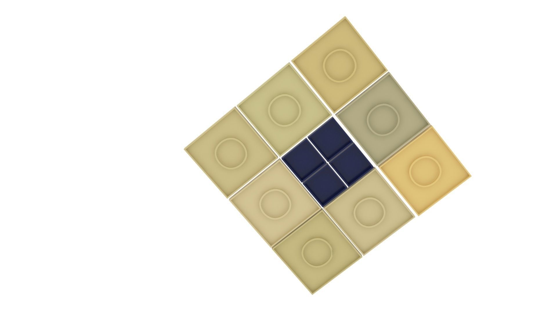 Treasure Adventure Lego Tiles Set 3D model | CGTrader