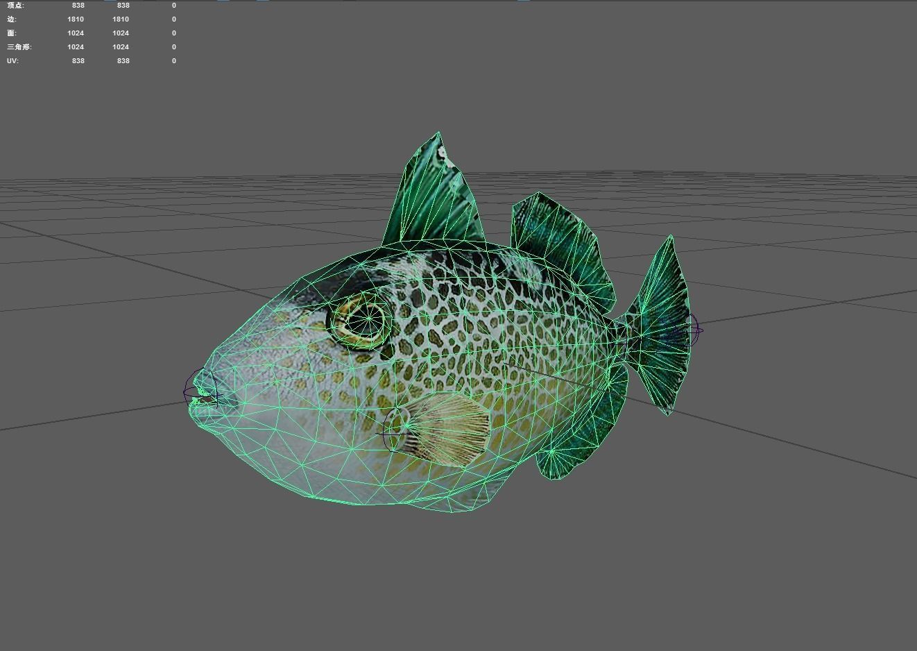 3D model Triggerfish VR / AR / low-poly | CGTrader