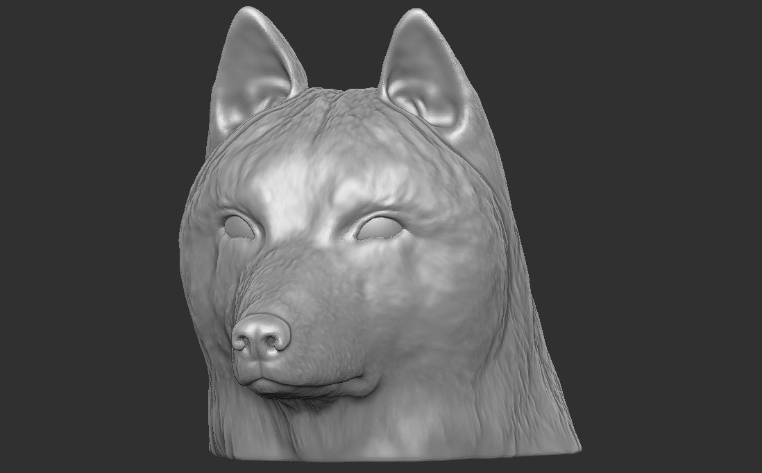 Syberian Husky dog head for 3D printing 3D model 3D printable | CGTrader