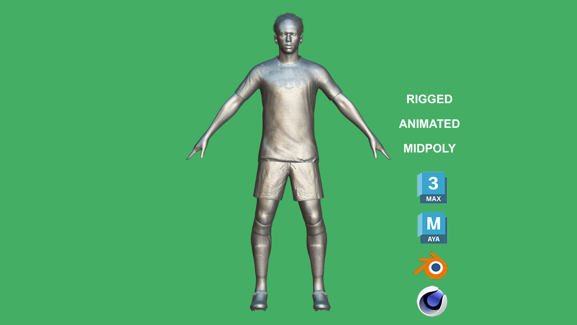 3D Rigged Jude Bellingham Real Madrid 2024 3D model animated rigged ...
