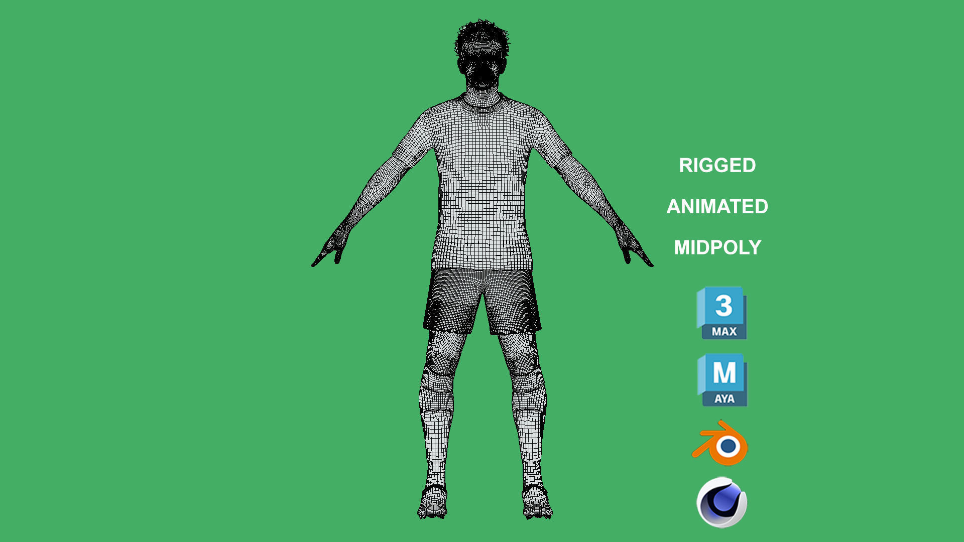 3D Rigged Jude Bellingham Real Madrid 2024 3D model animated rigged ...