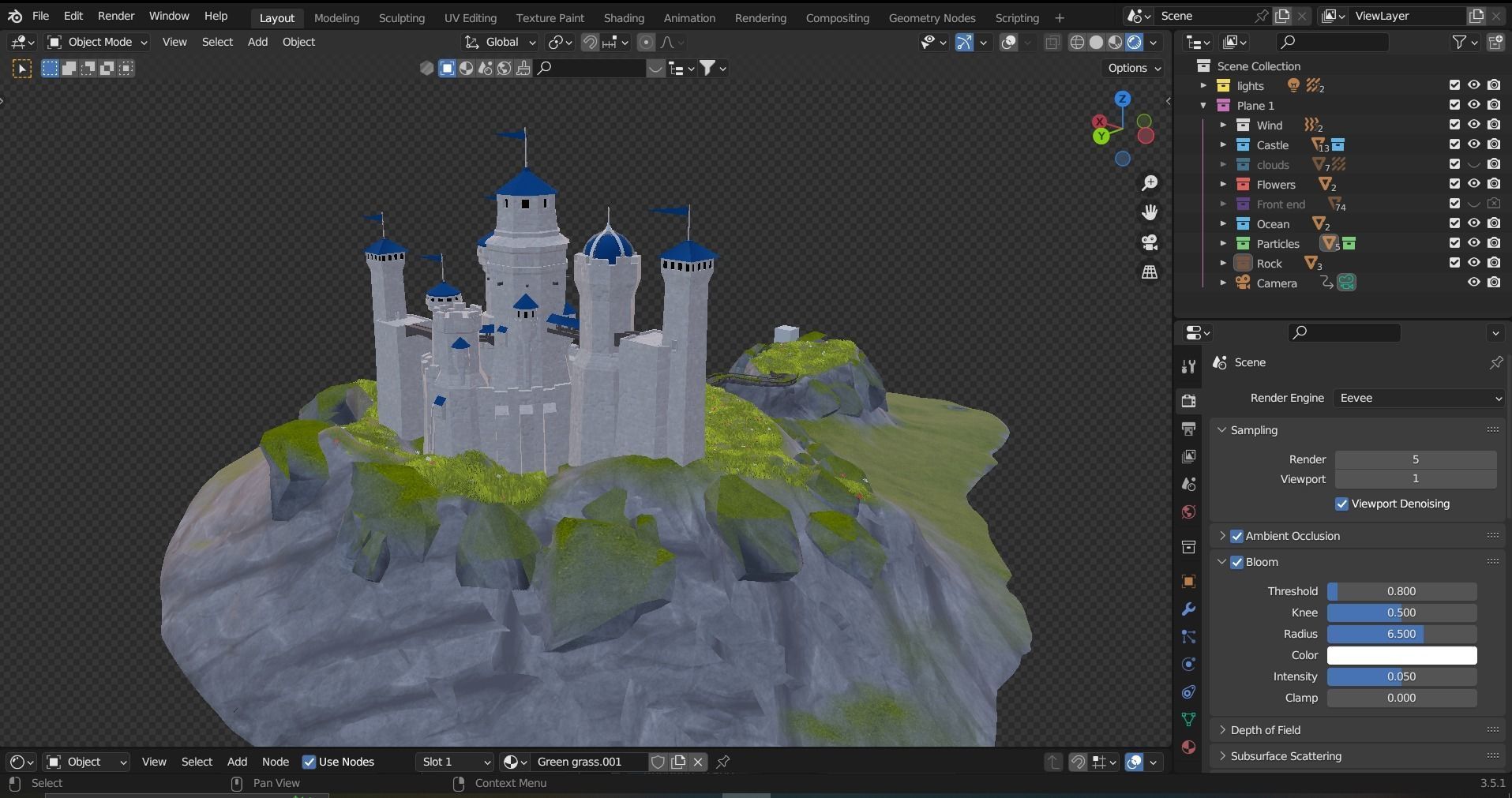 3D model Medival castle VR / AR / low-poly | CGTrader