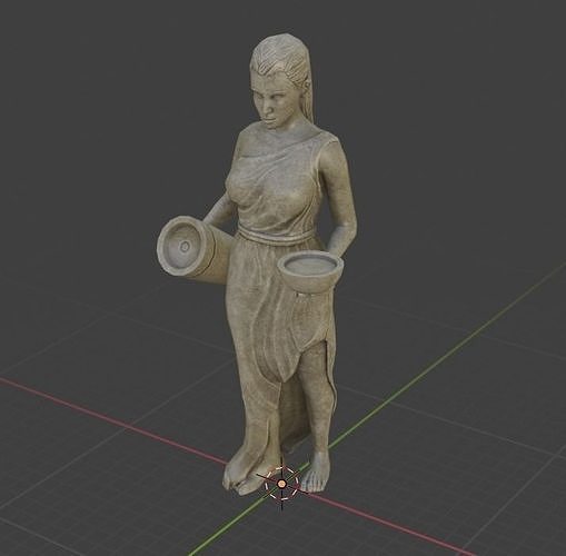3D model statue VR / AR / low-poly | CGTrader