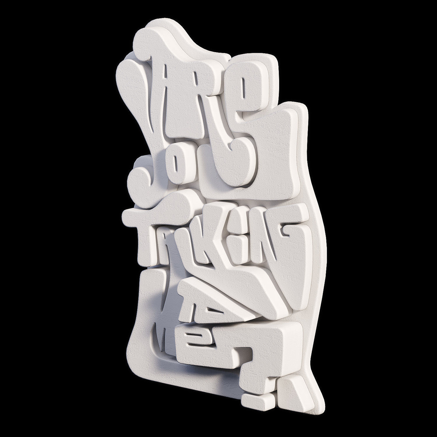 3d Panel Fantasy Lettering 3D model | CGTrader