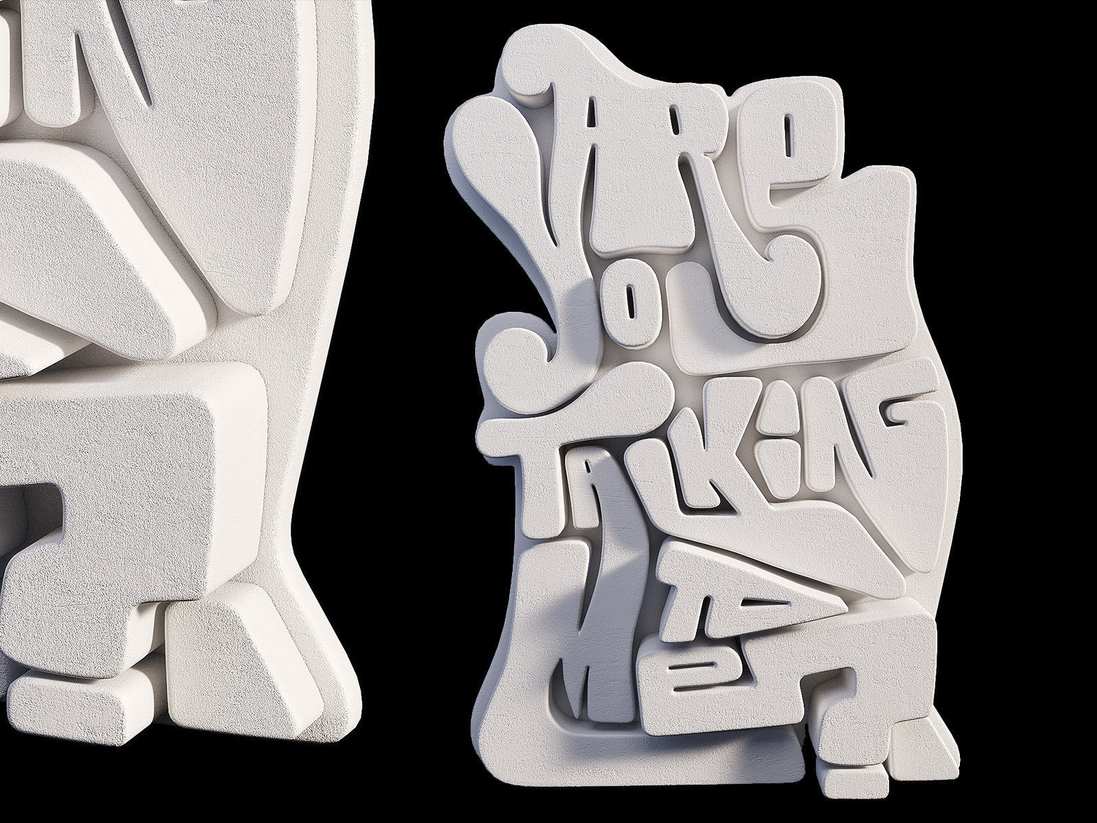 3d Panel Fantasy Lettering 3D model | CGTrader