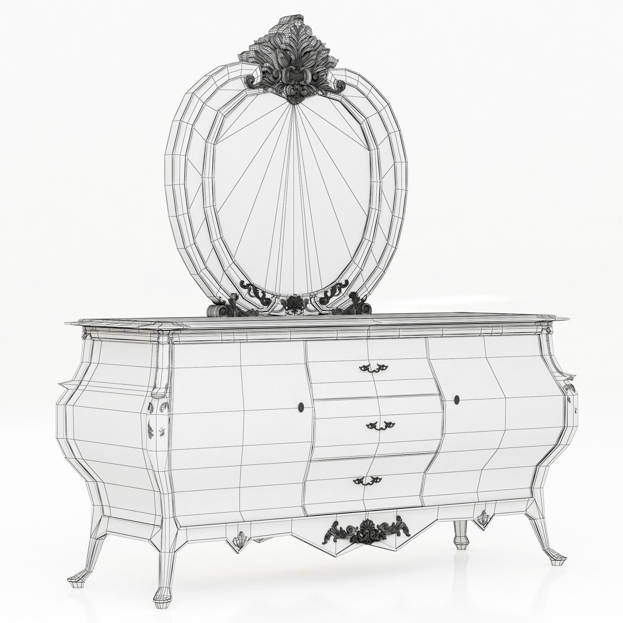 InStyle Faberge dressing table 3D model | CGTrader
