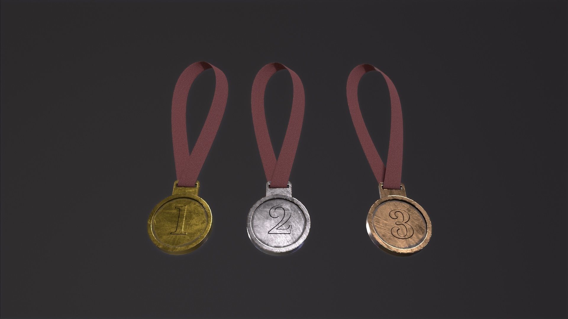 3D model Olympic Medals 3D Model VR / AR / low-poly | CGTrader