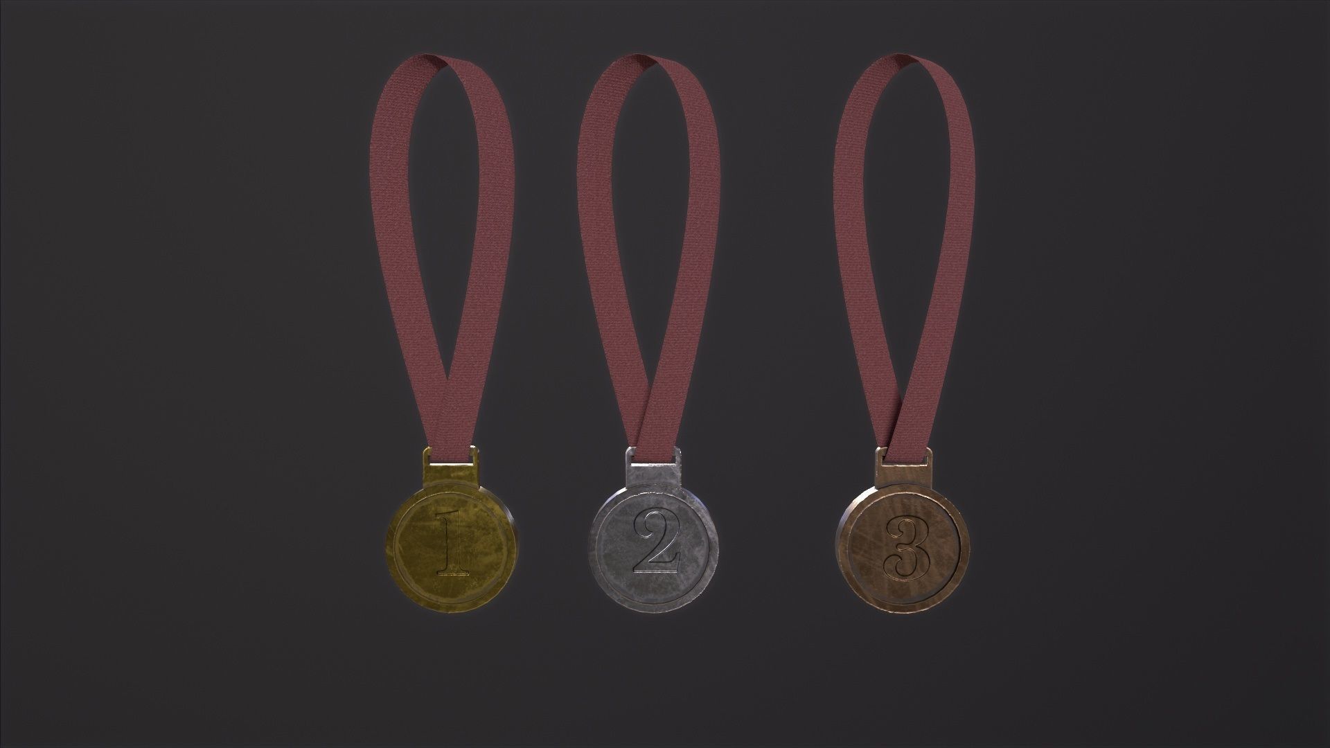 3D model Olympic Medals 3D Model VR / AR / low-poly | CGTrader