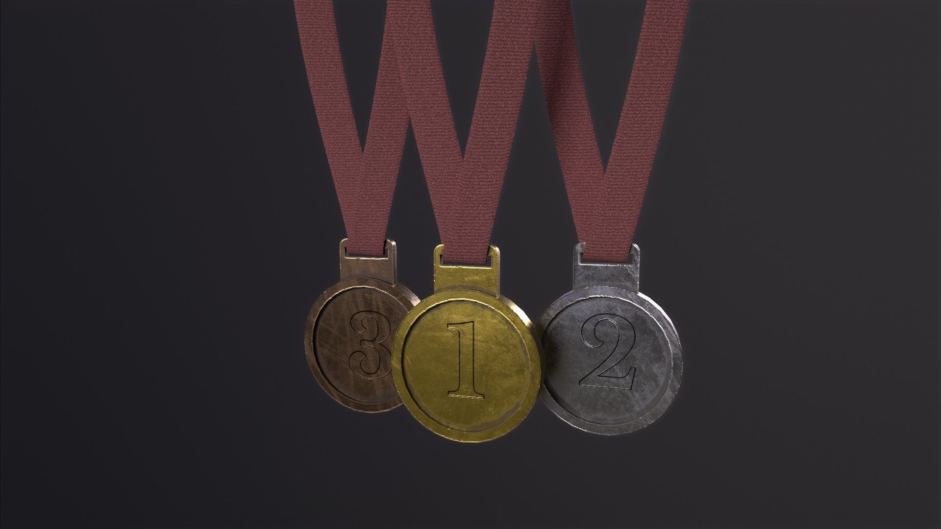 3D model Olympic Medals 3D Model VR / AR / low-poly | CGTrader