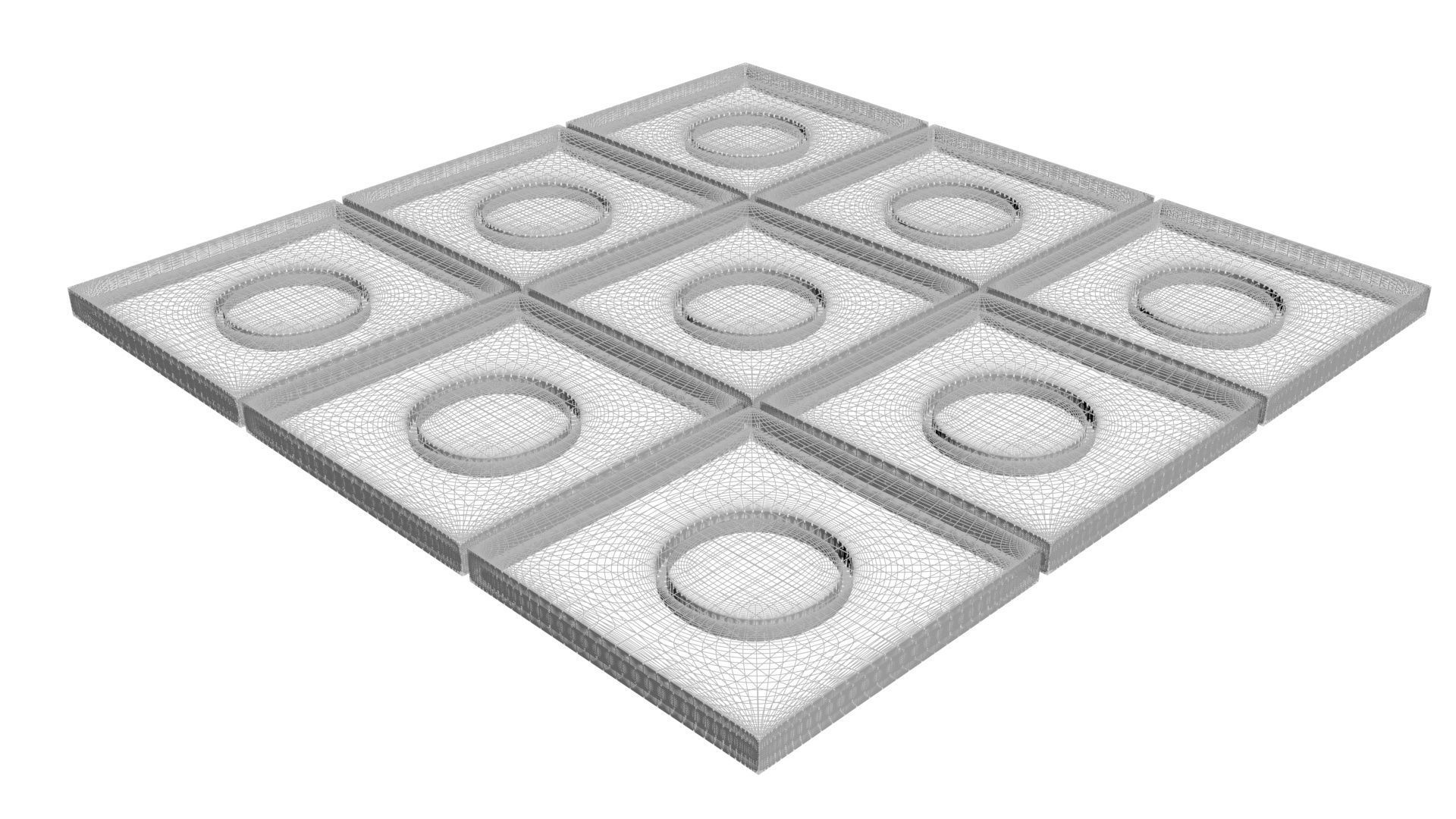 Board Game Lego Tiles Set 3D model | CGTrader