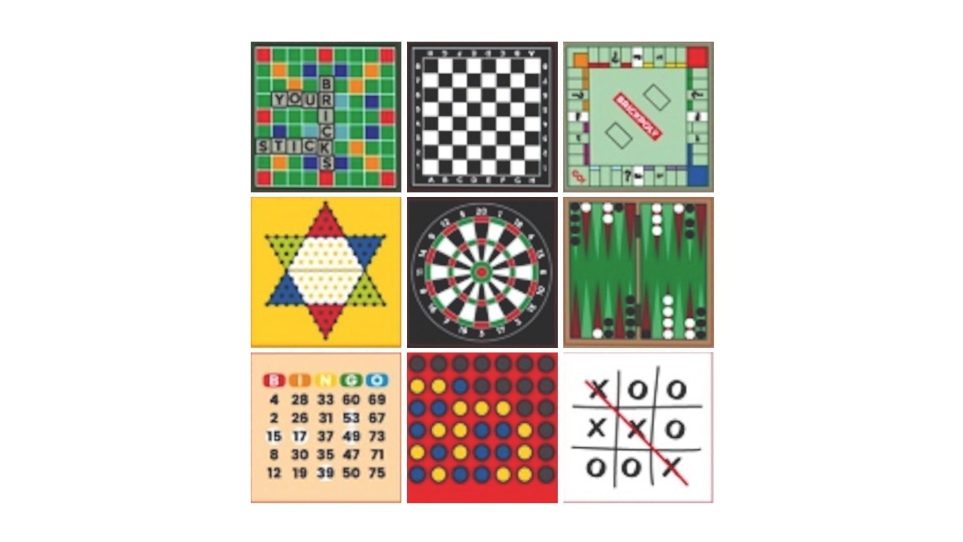 Board Game Lego Tiles Set 3D model | CGTrader