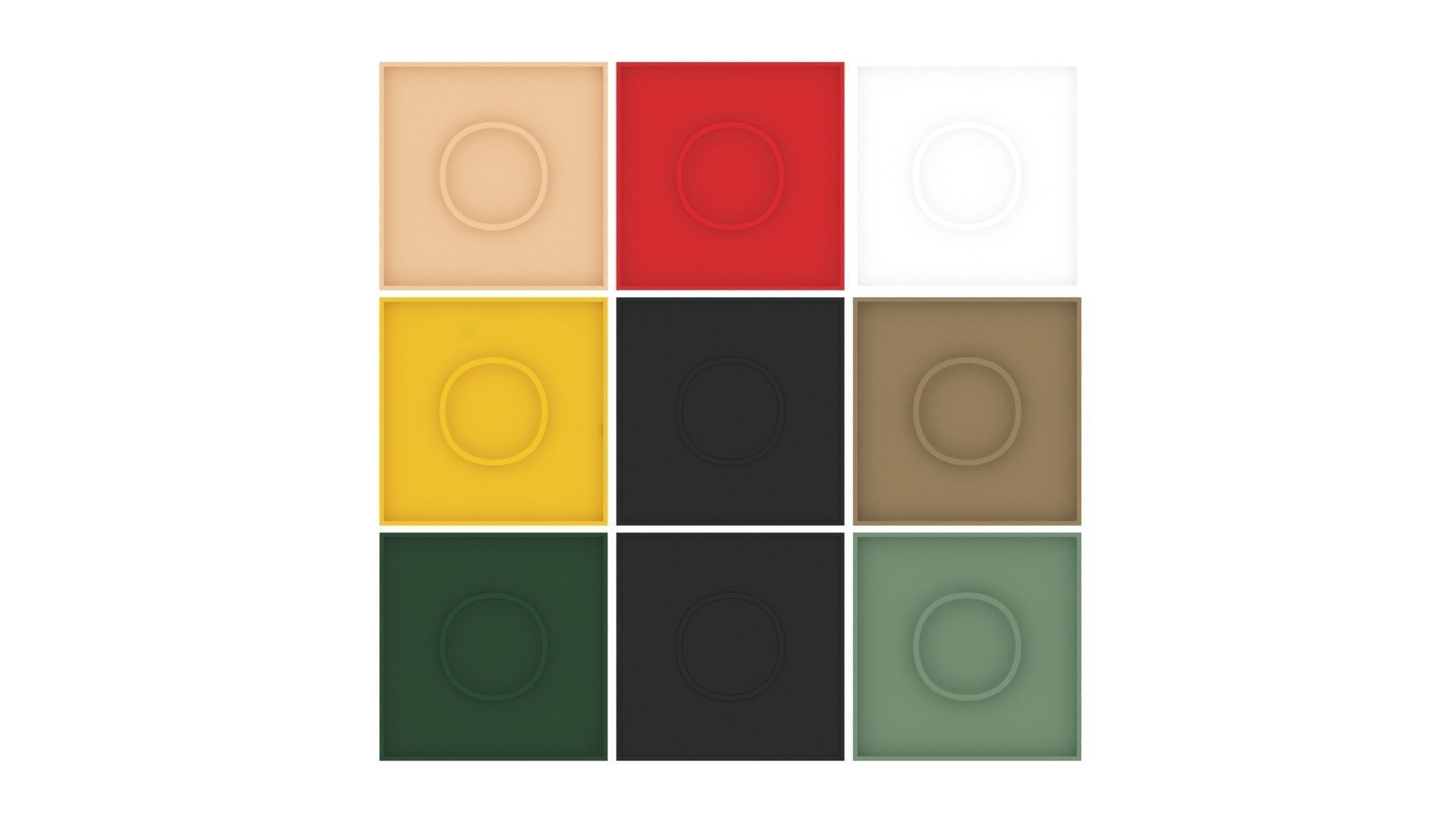 Board Game Lego Tiles Set 3D model | CGTrader