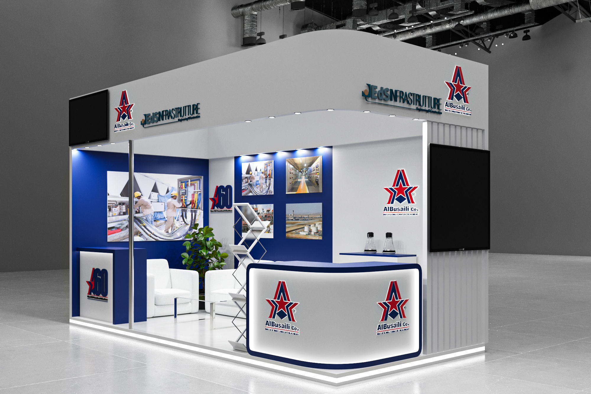 small booth 6x3 3D model | CGTrader