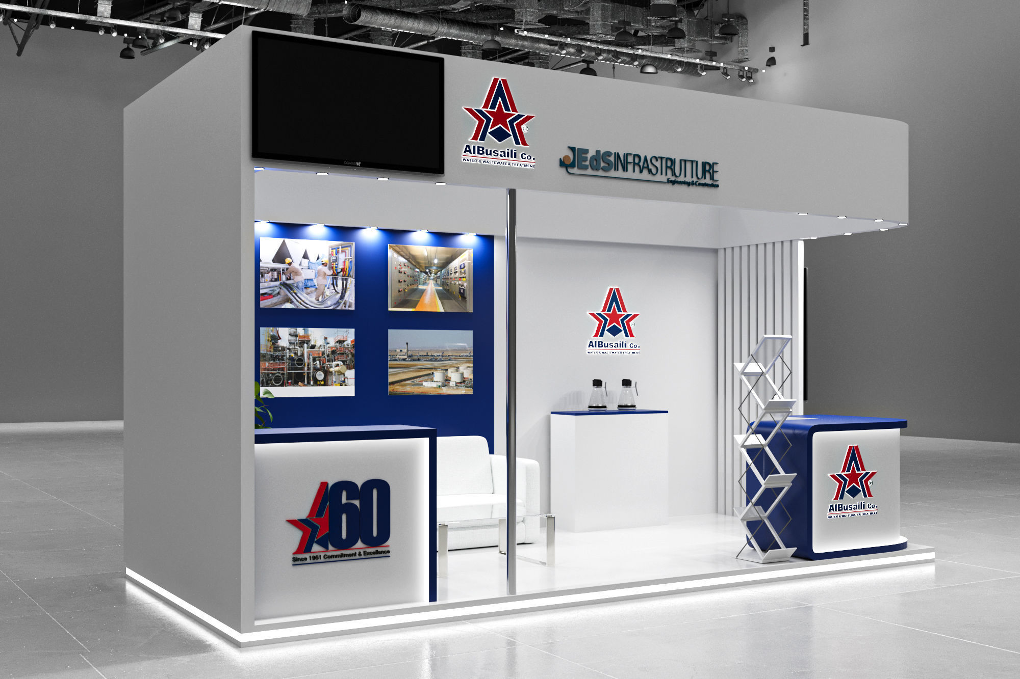 small booth 6x3 3D model | CGTrader