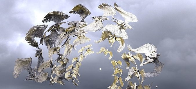 Dantes Inferno Angels Flight Archway 3 3D model | CGTrader