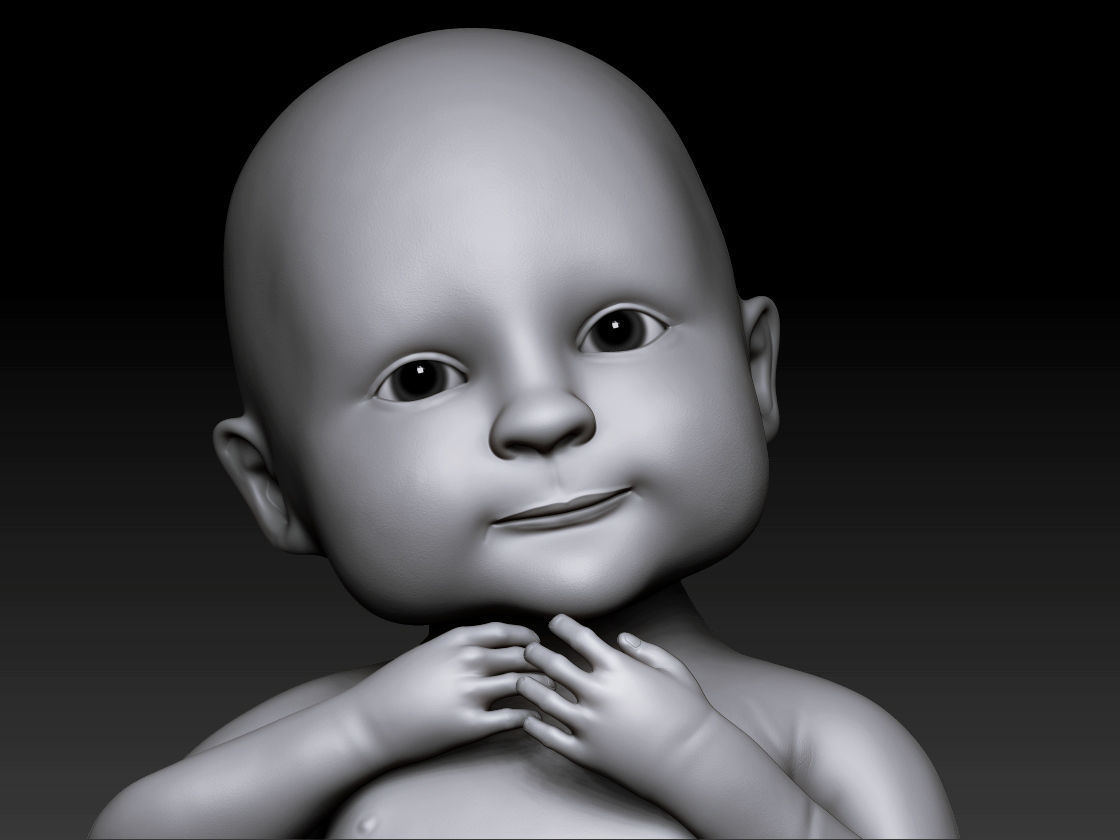 Cartoon Baby 3D model | CGTrader