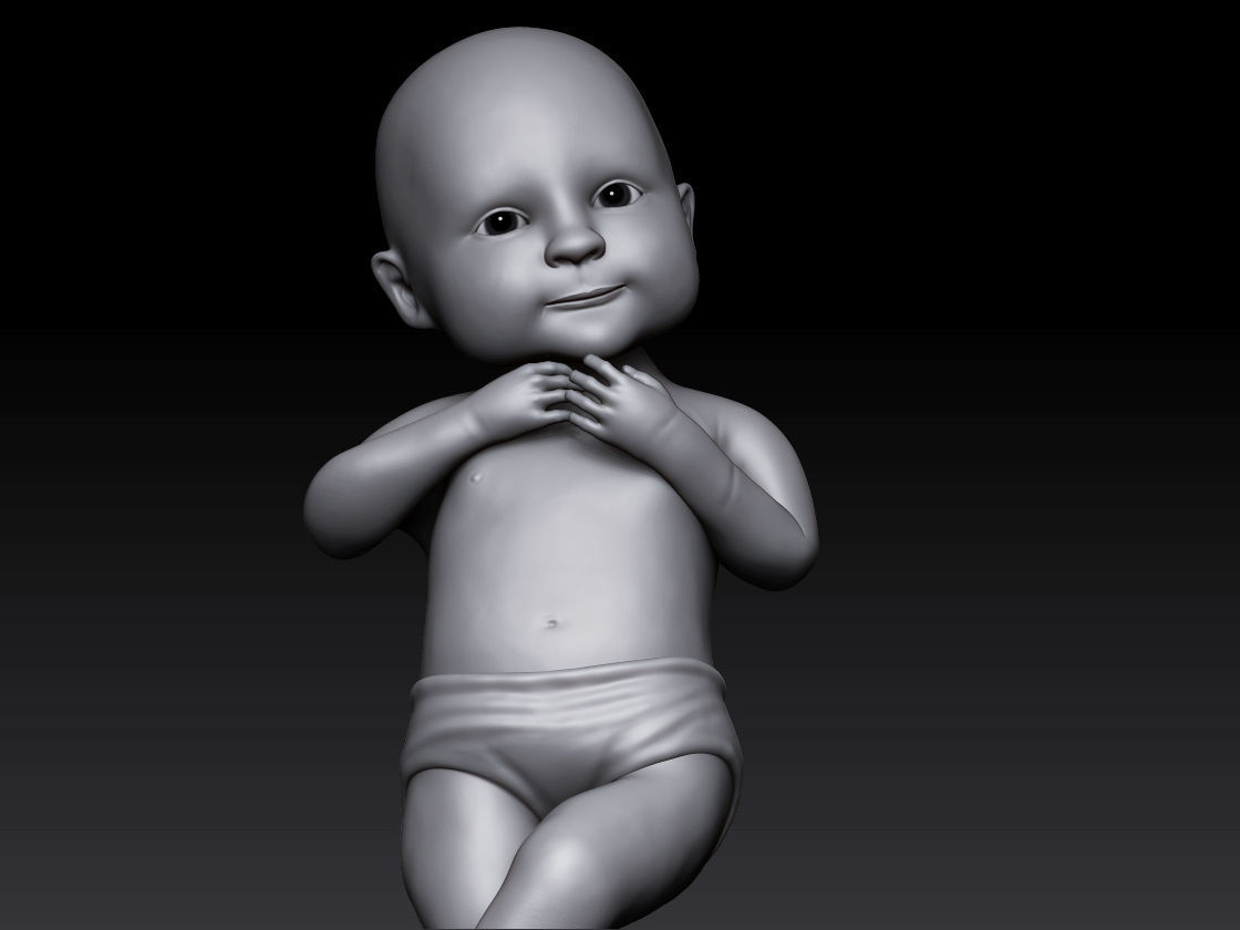 Cartoon Baby 3D model | CGTrader
