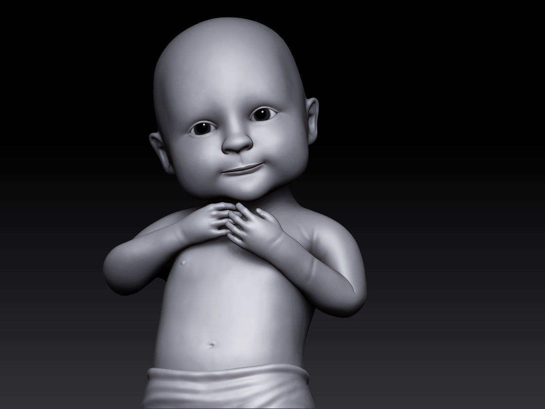 Cartoon Baby 3D model | CGTrader
