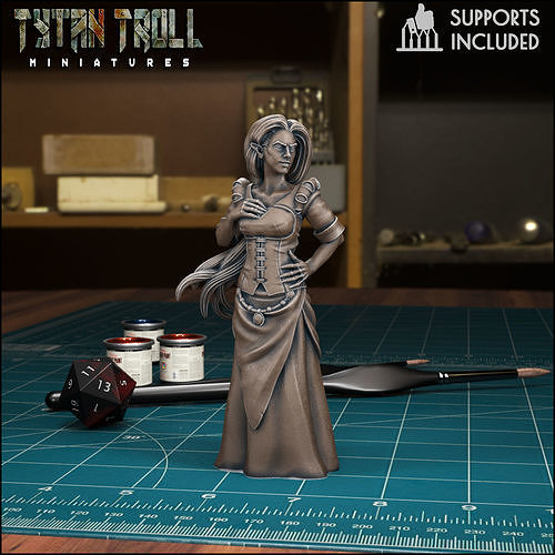 Curse of Strahd - Patrina - Pre-Supported 3D model 3D printable | CGTrader