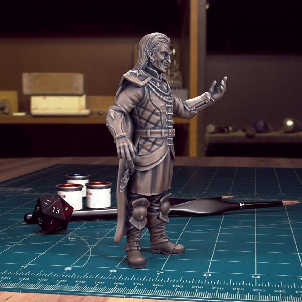 Curse of Strahd - Strahd Mini Bust Combo - Pre-Supported 3D model 3D ...