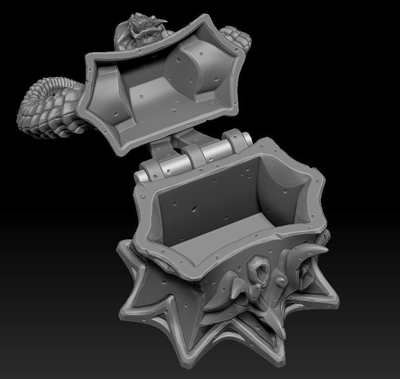 Daemon chest 3d print 3D model 3D printable | CGTrader