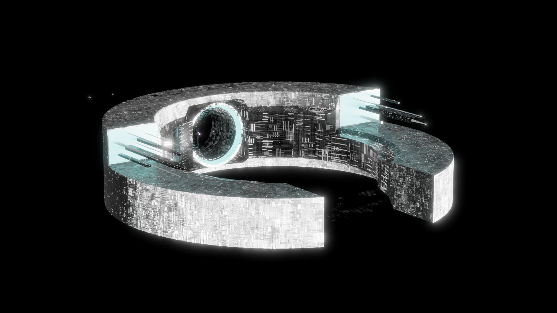 Futuristic Space Ship 3d Model free 3D model | CGTrader