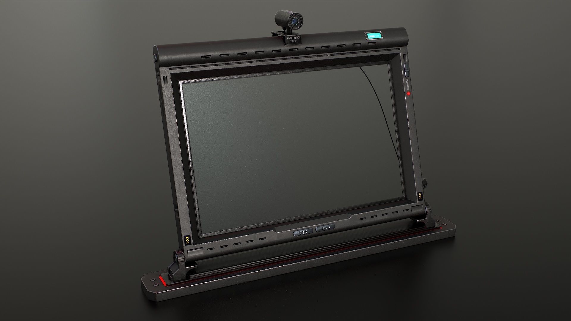 3D model Sci-Fi Display Monitor Screen with Cam VR / AR / low-poly ...
