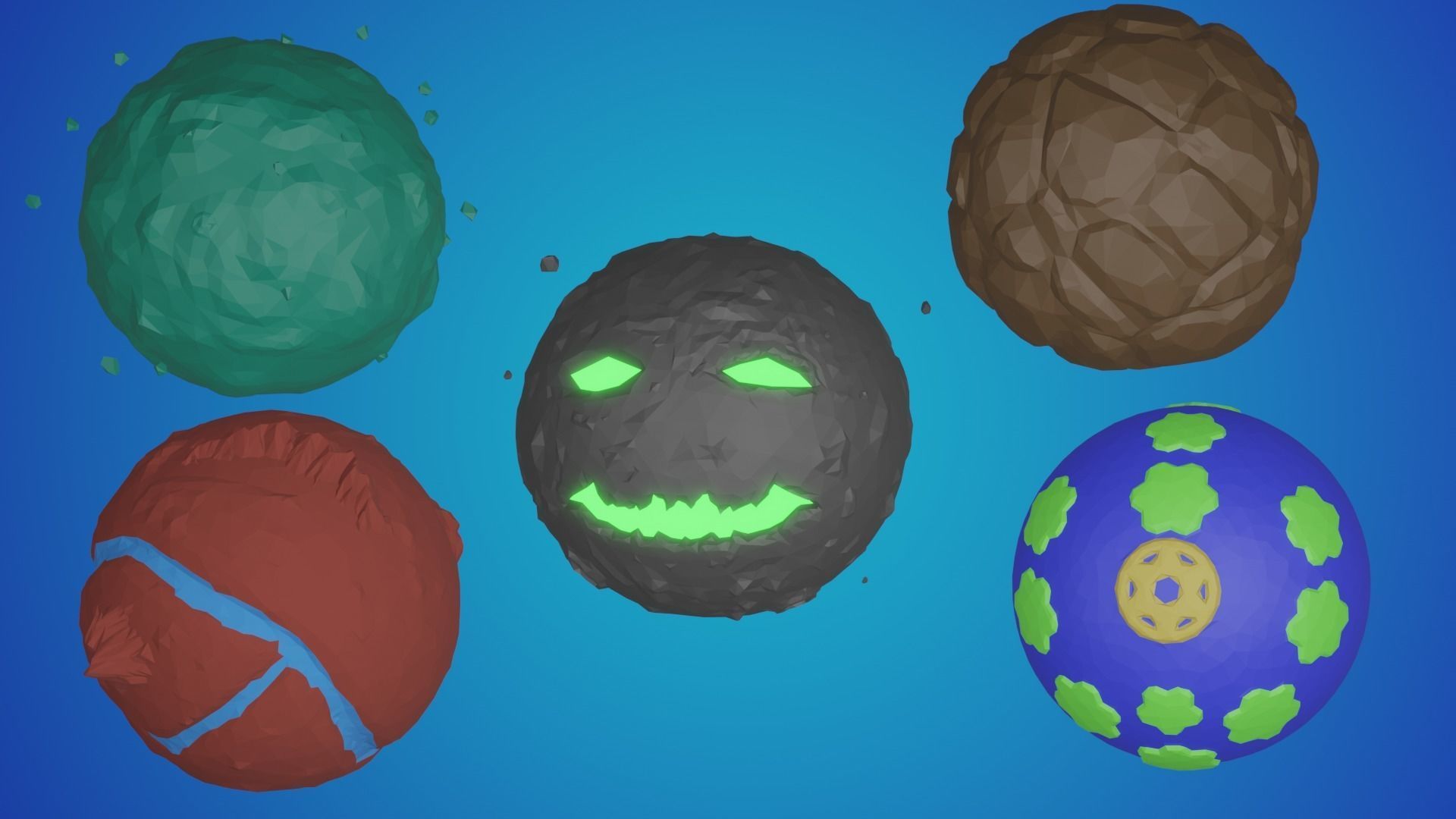 3D model LowPoly Planets Pack VR / AR / low-poly | CGTrader