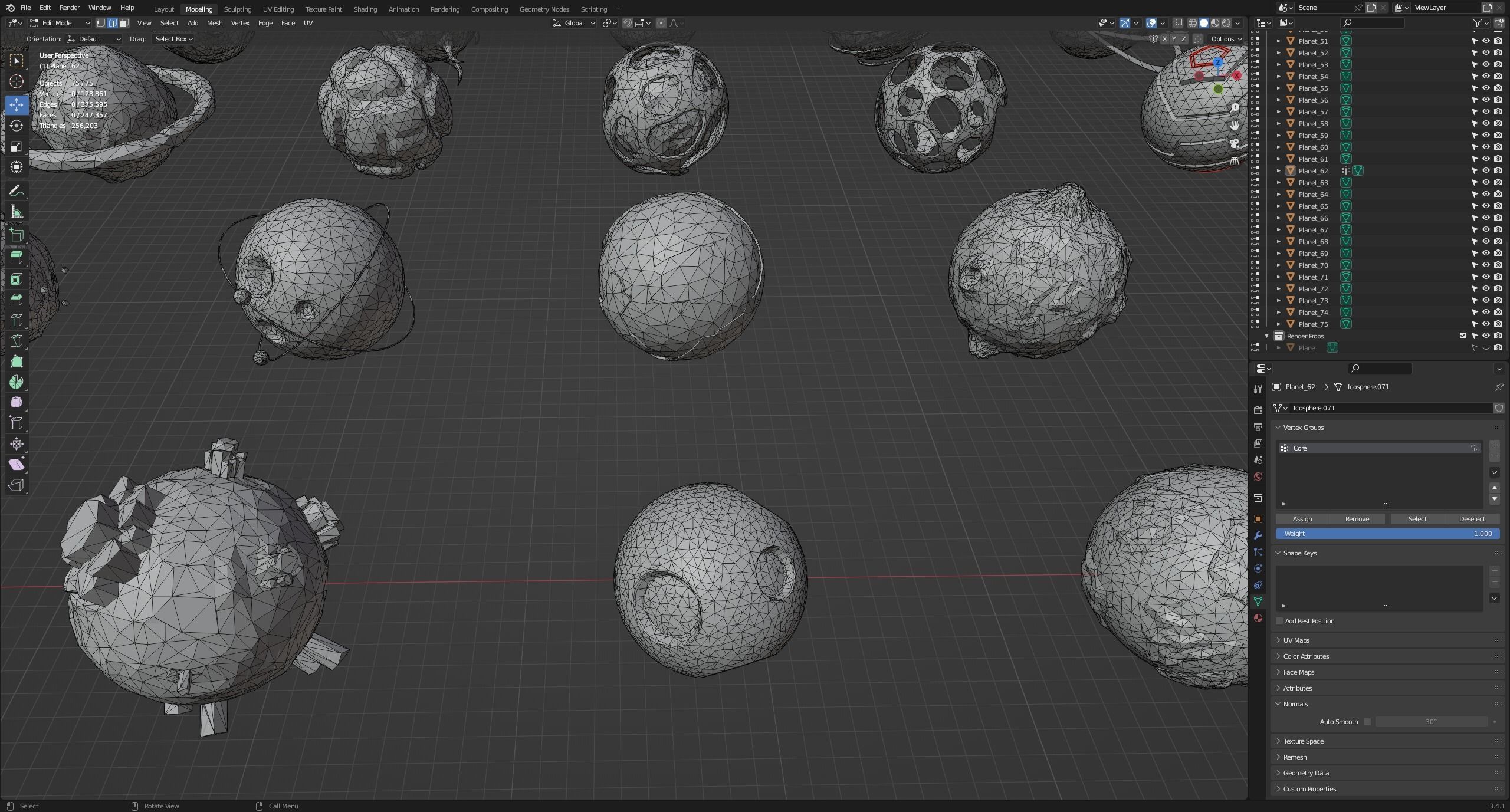 3D model LowPoly Planets Pack VR / AR / low-poly | CGTrader