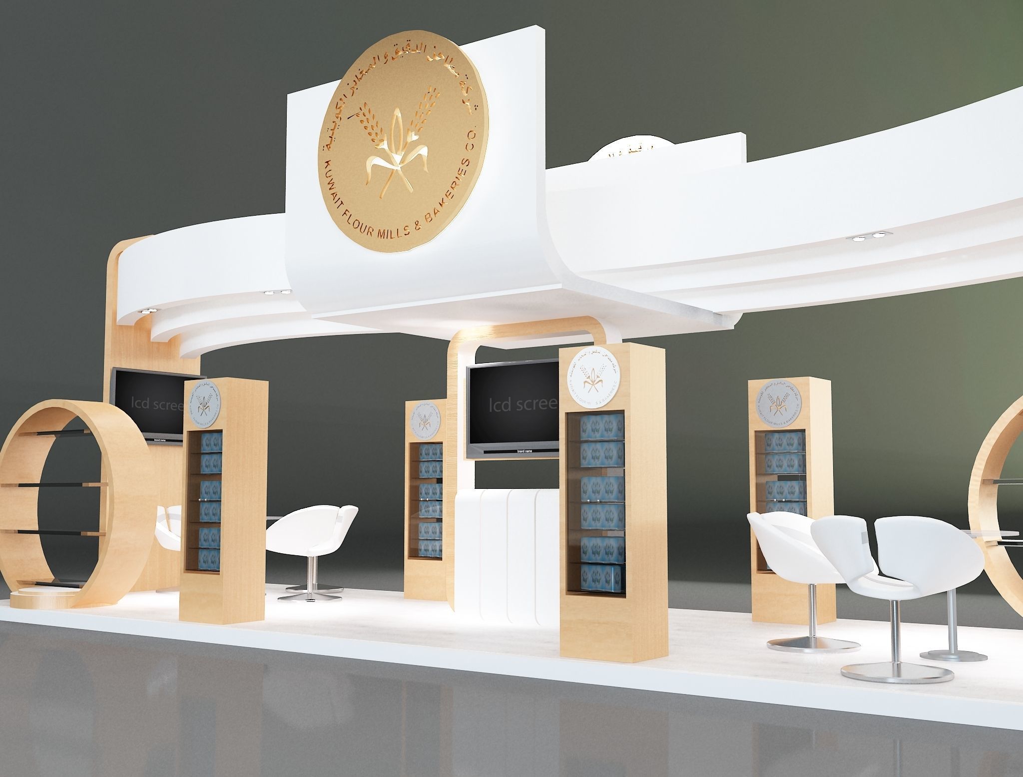 Booth Exhibition Stand a325a 3D model | CGTrader
