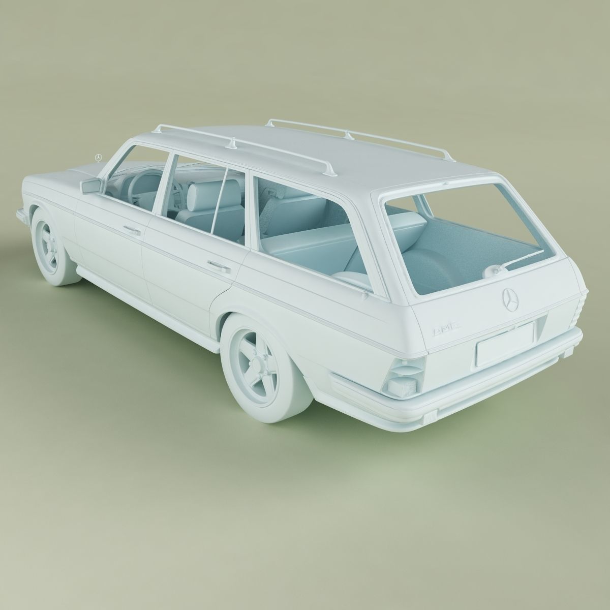 Mercedes-Benz W123 AMG WAgon 3D model | CGTrader