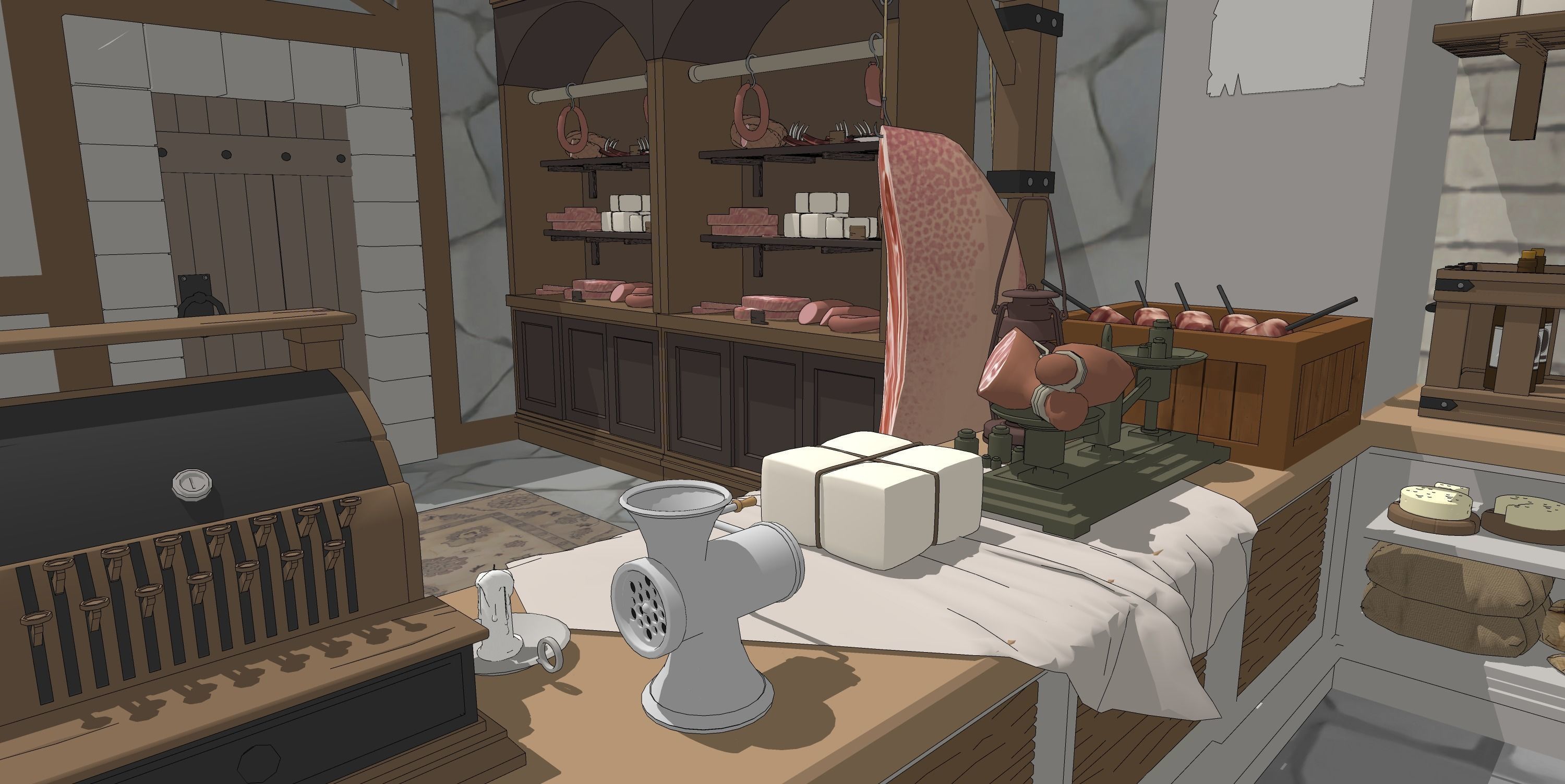 Fantasy Butcher 3D model | CGTrader