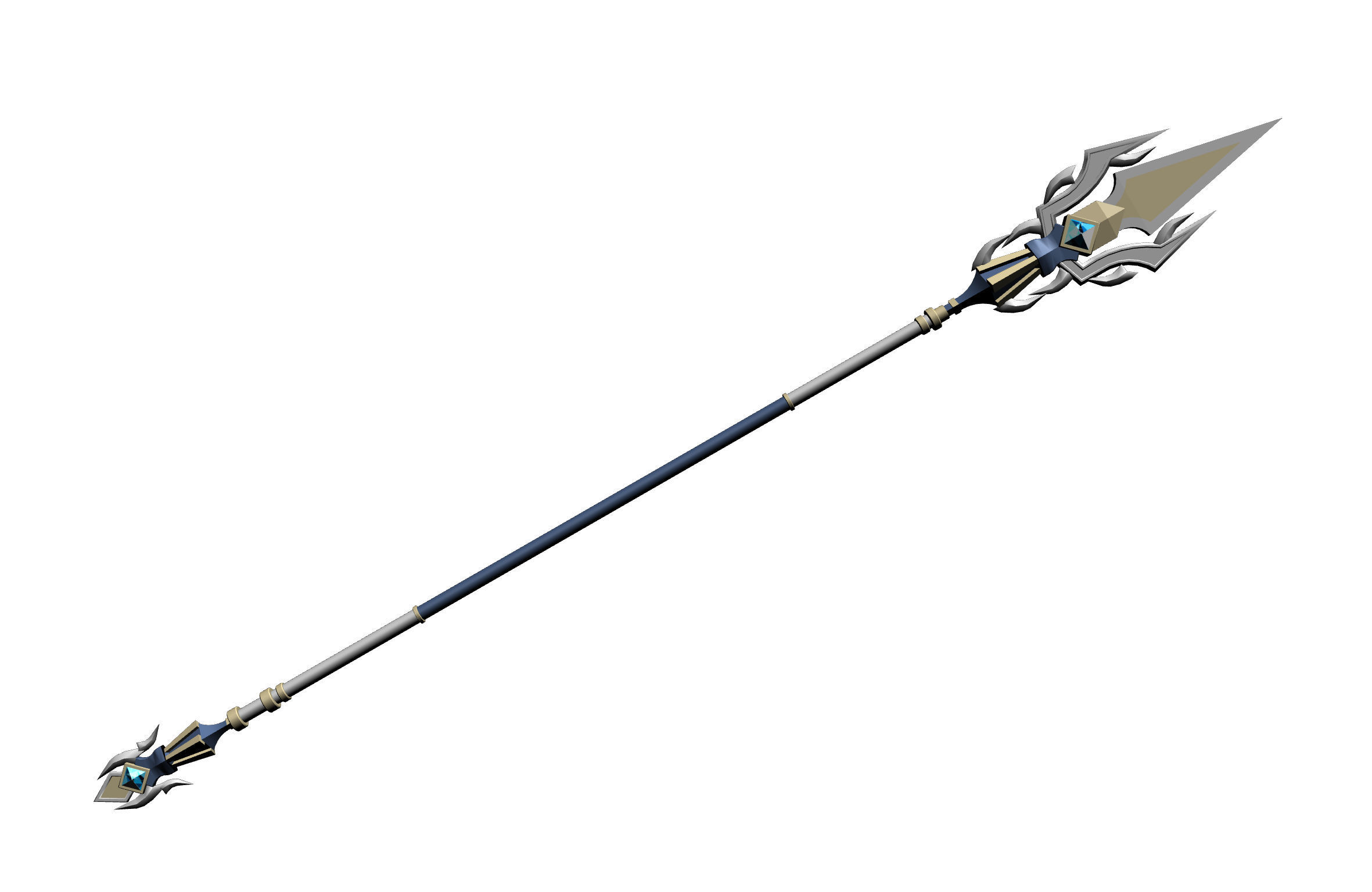 Fantasy lance 9 3D model | CGTrader