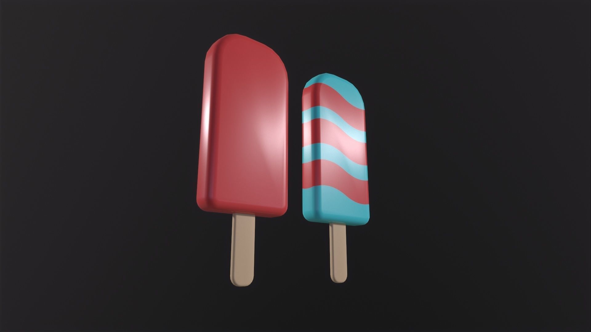 3D model Popsicle Icecream 3D Model VR / AR / low-poly | CGTrader