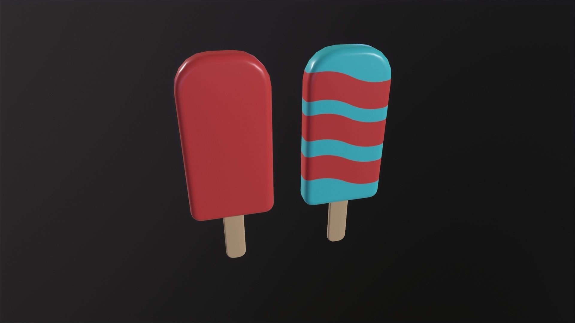 3D model Popsicle Icecream 3D Model VR / AR / low-poly | CGTrader