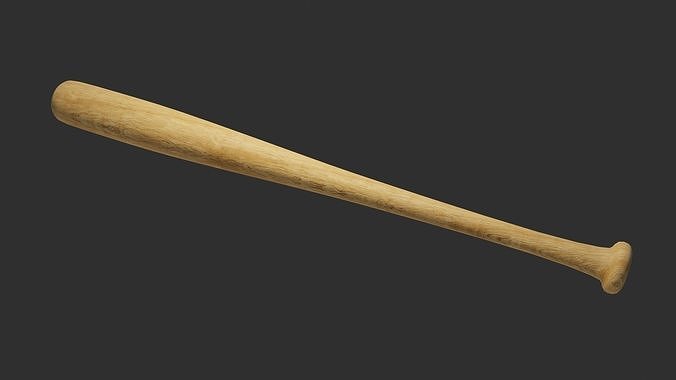 3D model Simple Wooden Baseball Bat VR / AR / low-poly | CGTrader