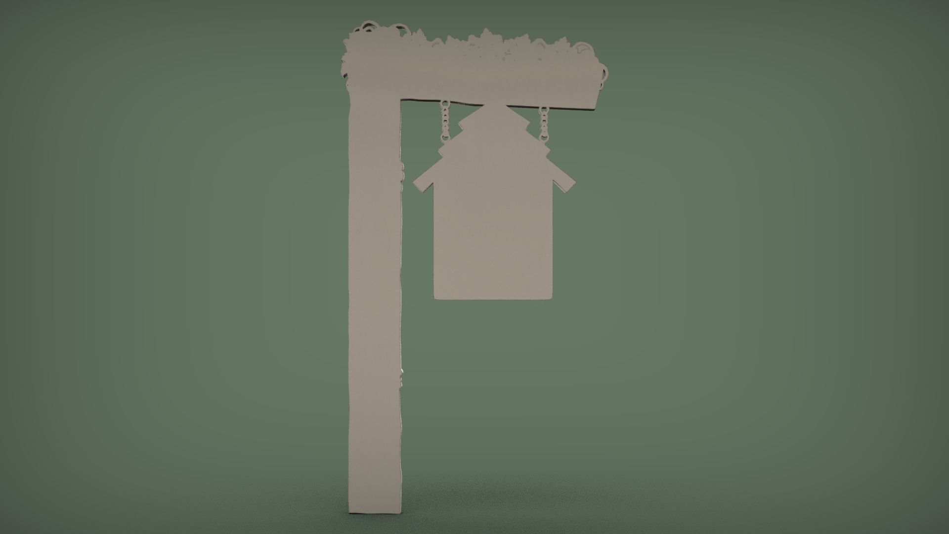 Welcome sign board with bunch of grapes 3D model 3D printable | CGTrader