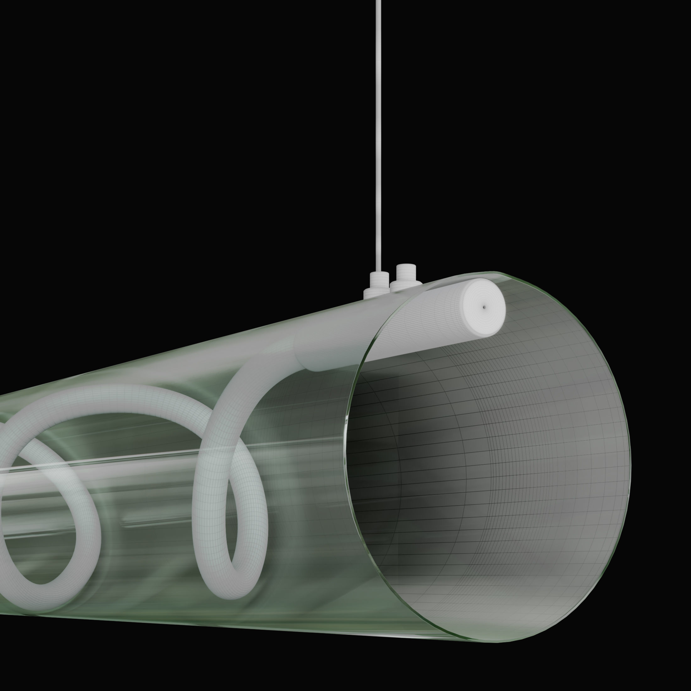 2 Luke Lamp Pendant light -Vessel Suspension-5ft- 2lights- 5mat 3D ...