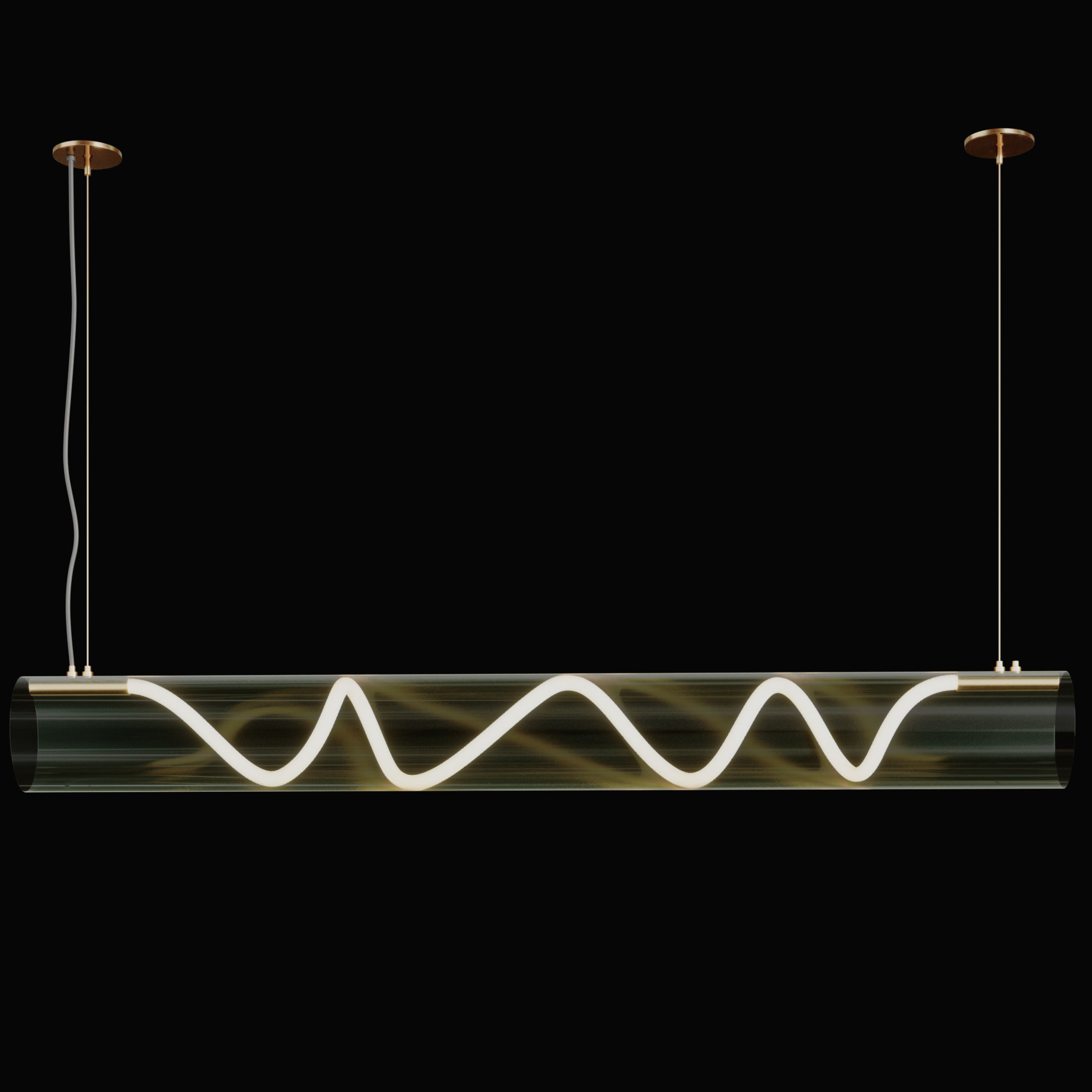 2 Luke Lamp Pendant light -Vessel Suspension-5ft- 2lights- 5mat 3D ...