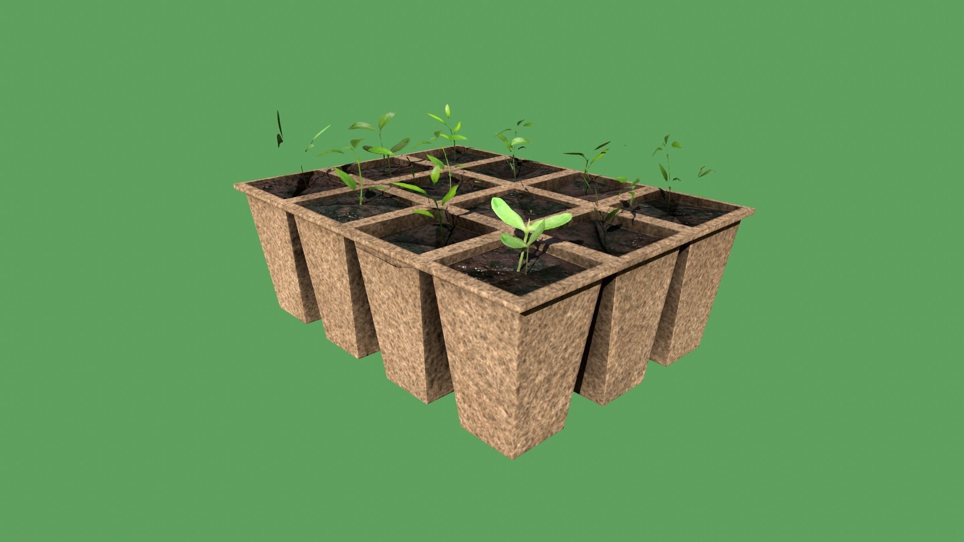 3D model Peat Pots VR / AR / low-poly | CGTrader