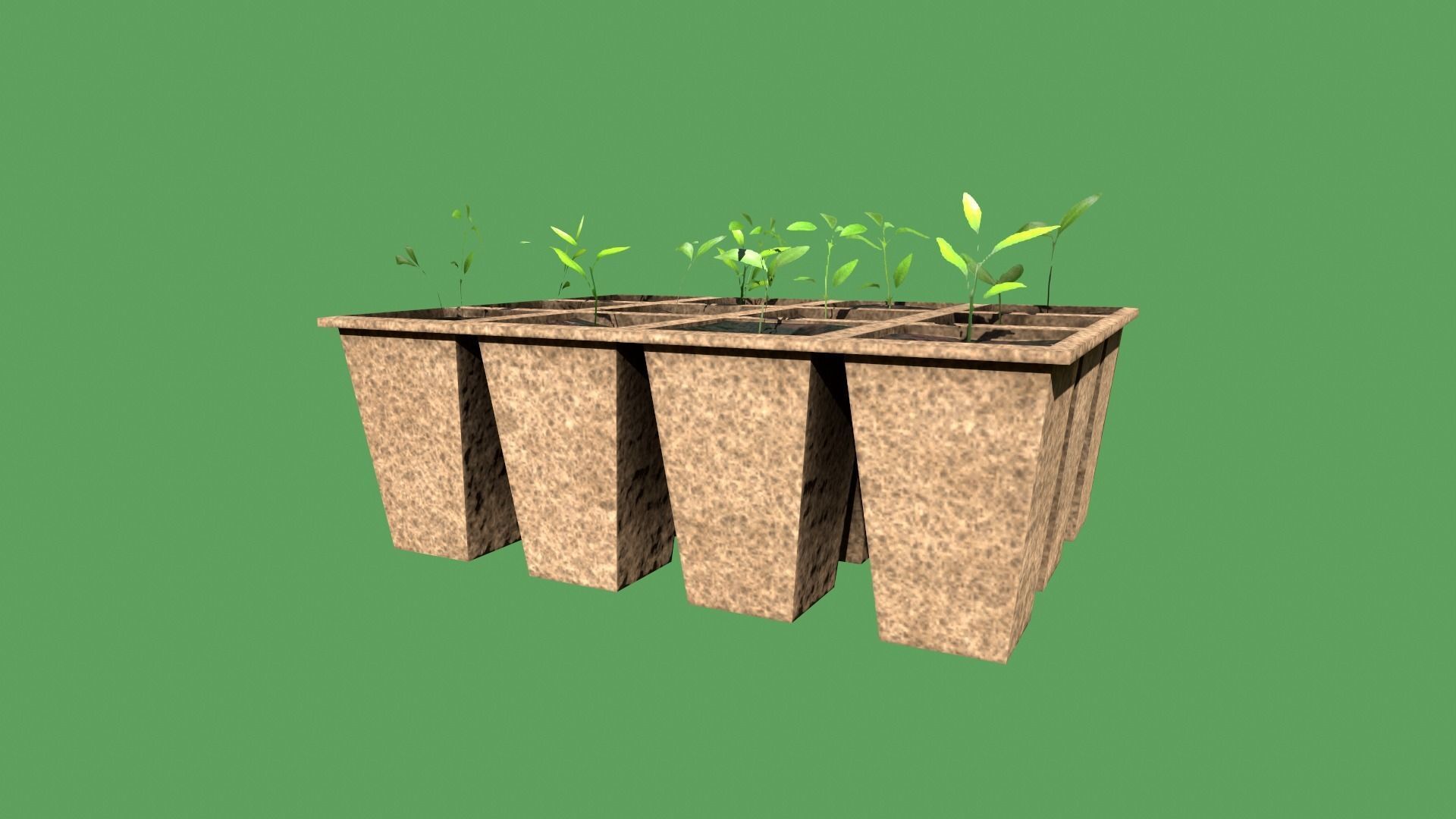 3D model Peat Pots VR / AR / low-poly | CGTrader