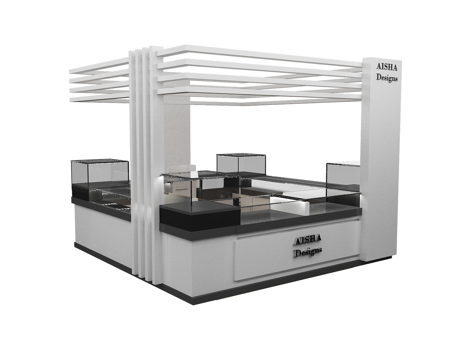 Booth Exhibition Stand a335 3D model | CGTrader