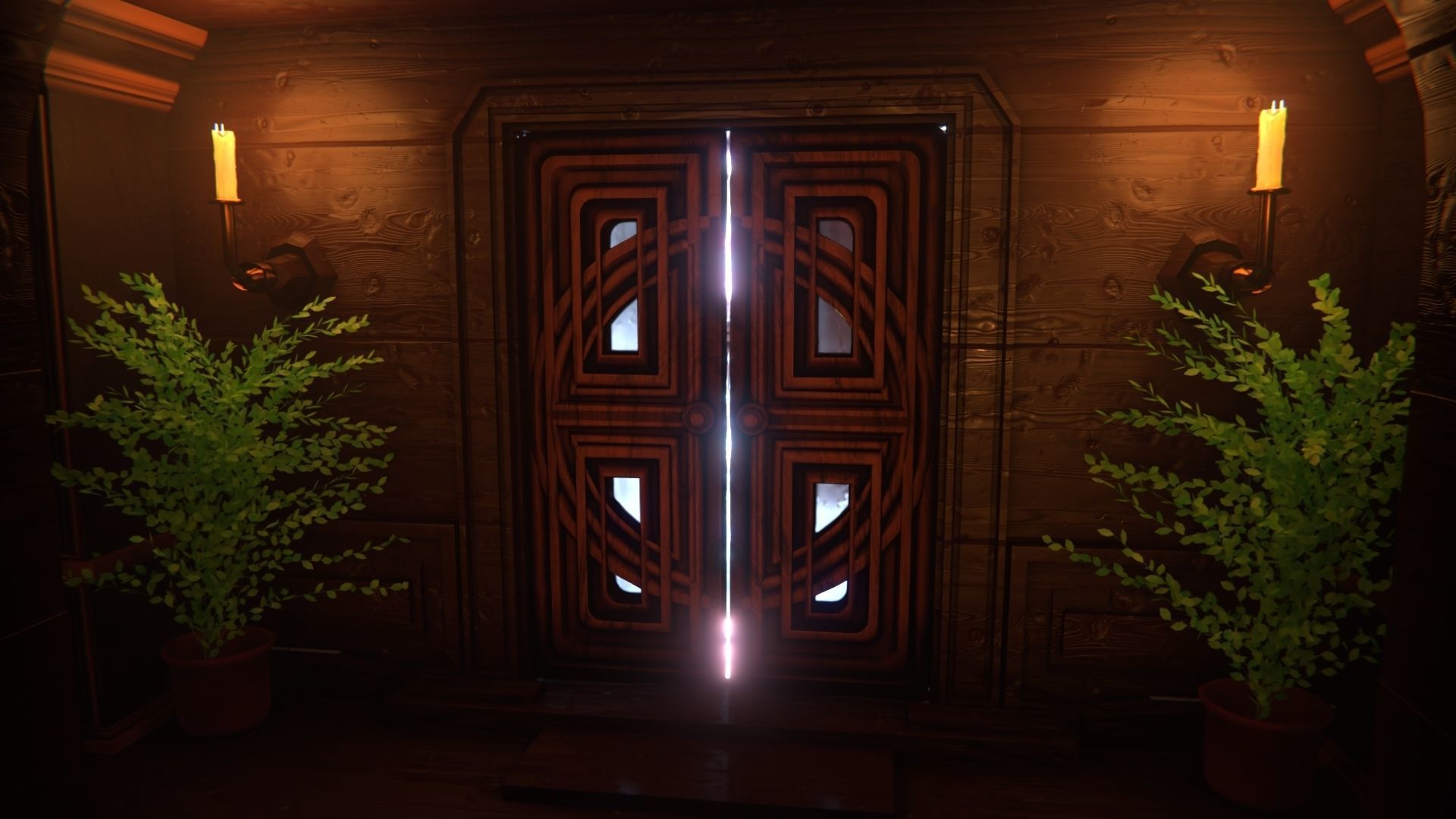 3D model Library wooden door VR / AR / low-poly | CGTrader
