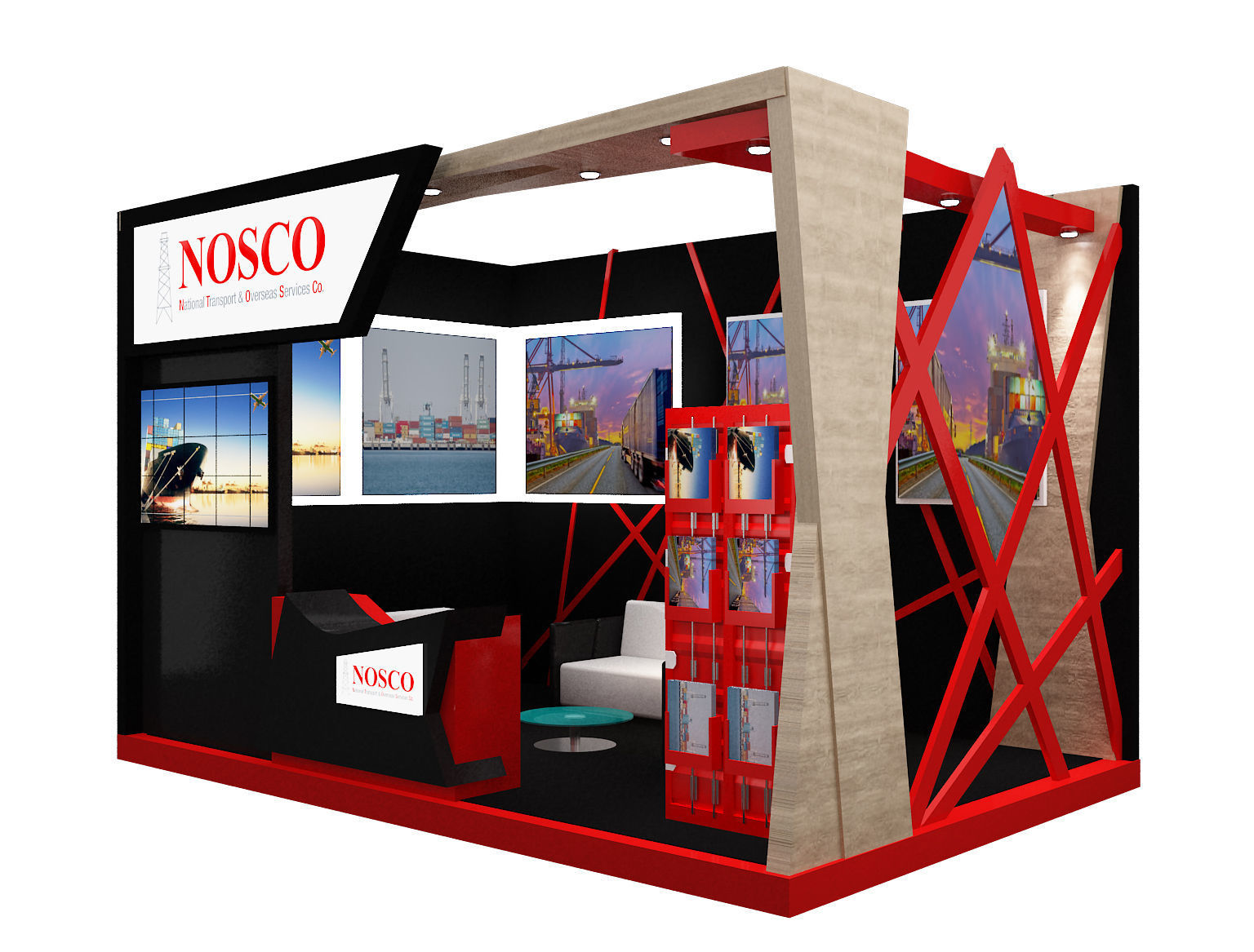 Booth Exhibition Stand a339 3D model | CGTrader