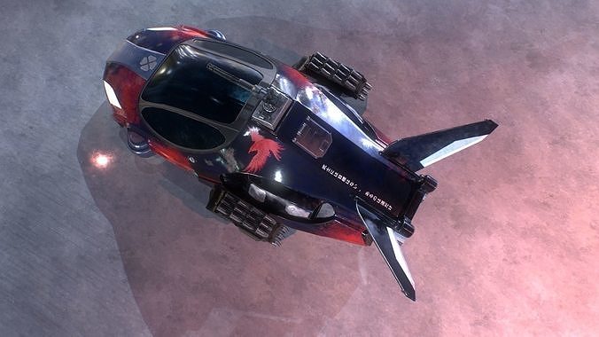 3D model Sci Fi vehicle VR / AR / low-poly | CGTrader
