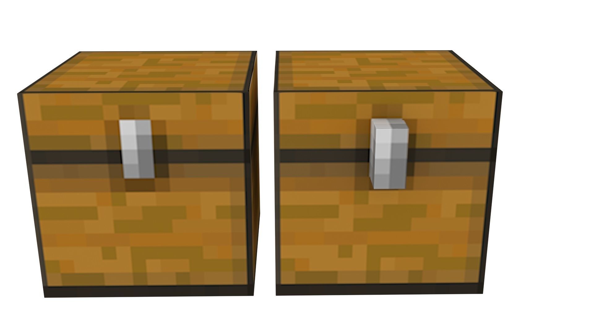 Minecraft Chests 3D model | CGTrader