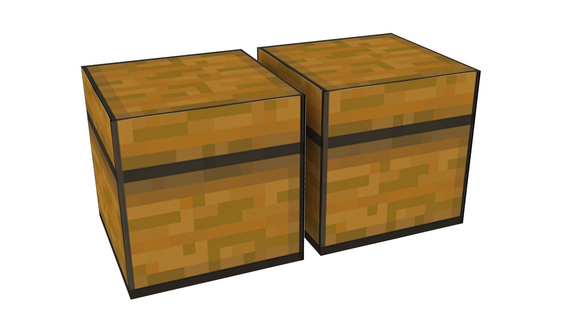 Minecraft Chests 3D model | CGTrader