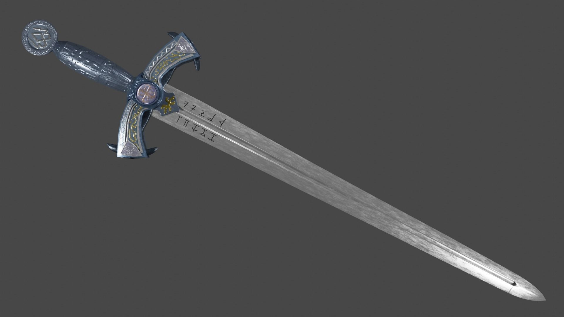 Detailed Excalibur sword free VR / AR / low-poly 3D model | CGTrader