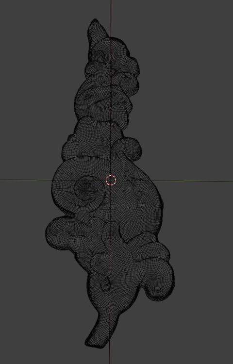 Floral ornamental pattern 3d model free VR / AR / low-poly 3D model ...