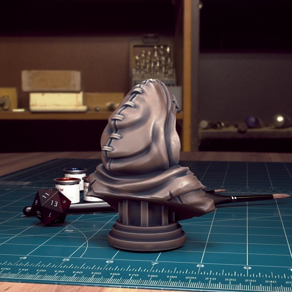 Curse of Strahd - Mad Mary Bust - Pre-Supported 3D model 3D printable ...